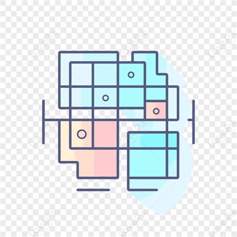 픽셀 모양이 있는 공간의 선형 레이아웃 벡터스케치욱스 Png 일러스트 무료 다운로드 Lovepik