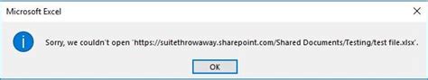 Error Message Sorry We Couldnt Open This File