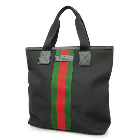 Gucci Auth Gucci Sherry Line Womens Canvas Tote Bag Black Grailed