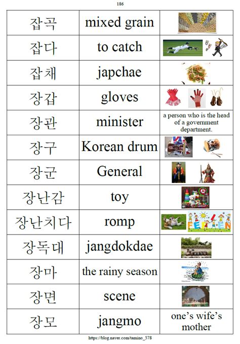 [한글 기초 사전] 자로 시작하는 단어 모음 Words Collection Of Starting With 자