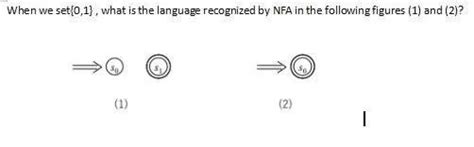 Solved When We Set What Is The Language Recognized By Chegg Com