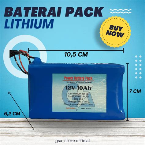 Jual BATERAI PACK 12V 10Ah Garansi 3 Bulan Bisa Untuk Baterai UPS Baterai Pompa Semprot