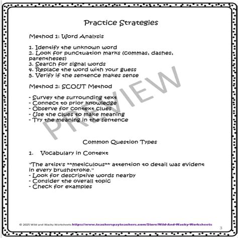 Reading Comprehension Bundle For The Psat By Wild And Wacky Worksheets