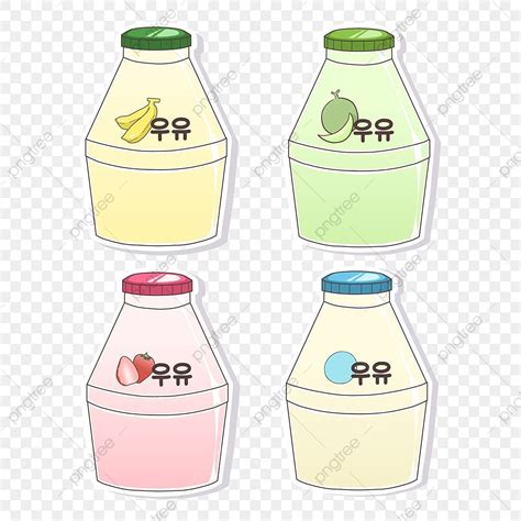 다양한 종류의 주스가 담긴 세 병