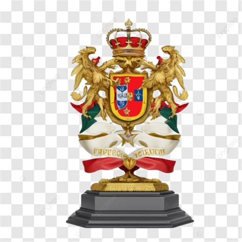 A Shield Divided Into Four Sections Featuring A Crown A Double Cross