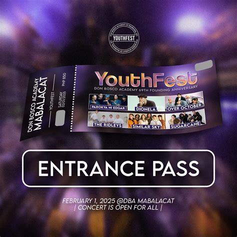 Entrance Pass Youthfest