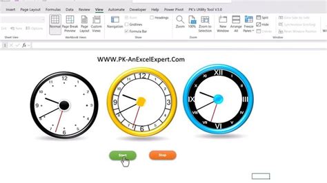 Analog Clock In Excel Pie Chart Doughnut Chart Educational Videos