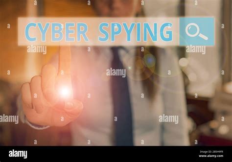 Conceptual Hand Writing Showing Cyber Spying Concept Meaning Form Of