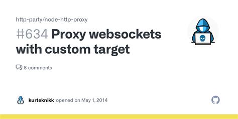Proxy Websockets With Custom Target · Issue 634 · Partynode