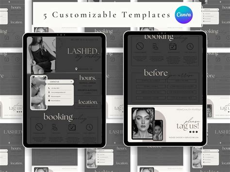 diy acuity template canva acuity minimal acuity acuity schedule lash