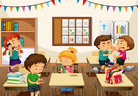 Cartoon Classroom Free Images At Clker Com Vector Cli