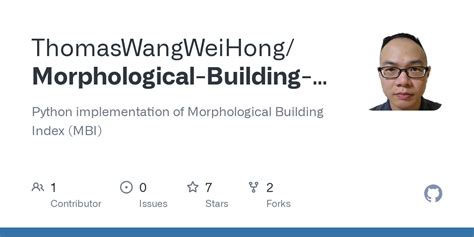 Github Thomaswangweihongmorphological Building Index Python Implementation Of Morphological