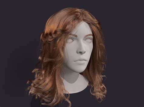 Julia Harbar Realistic Hair With Xgen Maya