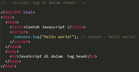 Belajar Javascript 01 Belajar Menyisipkan Javascript Pada Html