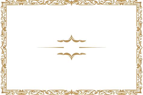 Premium Vector Ornate Rectangular Frame With Golden Details