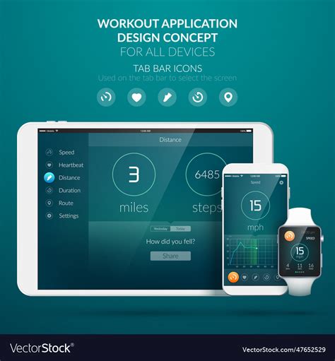 Ui Design Concept Royalty Free Vector Image Vectorstock