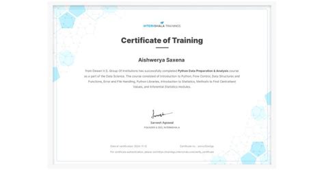 Aishwerya Saxena On Linkedin Successfully Completed The Python Data