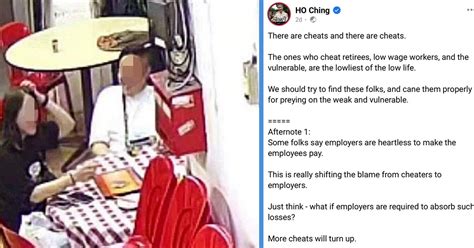 Ho Ching Gives Her Take On Couple Who Allegedly Dined And Dashed In