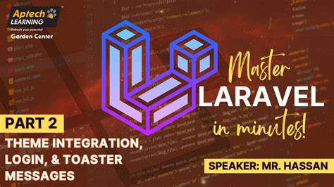 Laravel Series (Part 2) - Theme Integration, Login, and Toaster Messages - YouTube