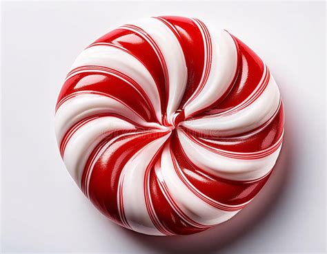A Festive Candy Cane Twisted Into A Spiral Reminiscent Of A Holiday