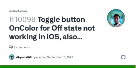 Toggle Button Oncolor For Off State Not Working In Ios Also Visualstatemanager Is Also Not