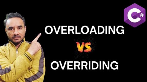 Overloading Vs Overriding In C Net Youtube