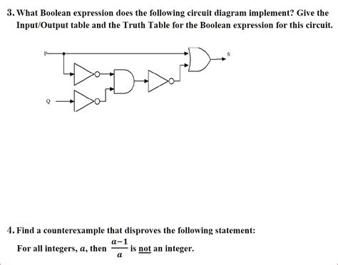 Solved 2 Find A Circuit With The Following Inputoutput