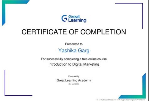Yashika Aggarwal On Linkedin Dear Connections Happy To Share My Certificate On Digital