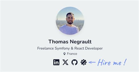 Thomas Negrault Freelance Symfony And React Developer