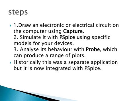 Orcad Pspice Intro And Basics Pptx Computer Software And Applications Computing