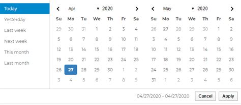 how to add custom ranges · issue 159 · innologica vue2 daterange