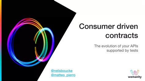 Consumer Driven Contracts Ppt