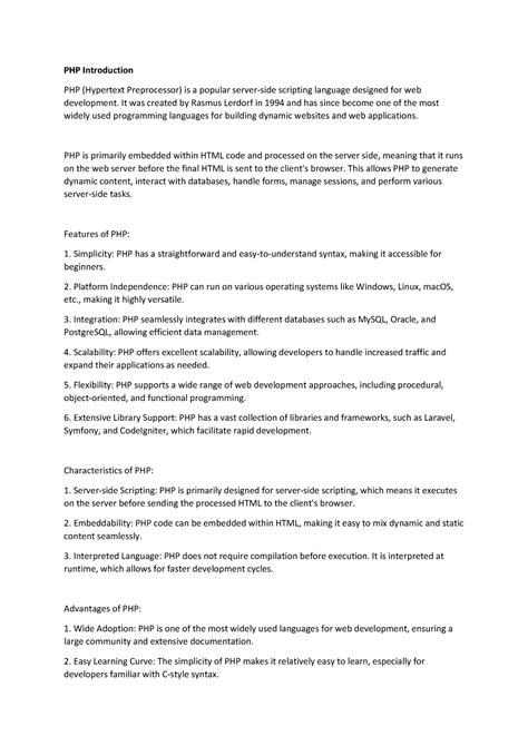 Unit 4 And Unit 5 Cccn Php Introduction Php Hypertext Preprocessor