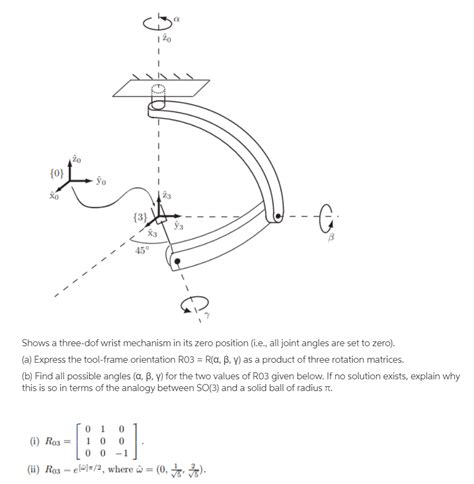 Co 120 ܢܥ 20 0 Yo 23 3 3 45° Shows A Three Dof