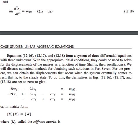 Solved Implement The Spring Mass Systems Problem Described