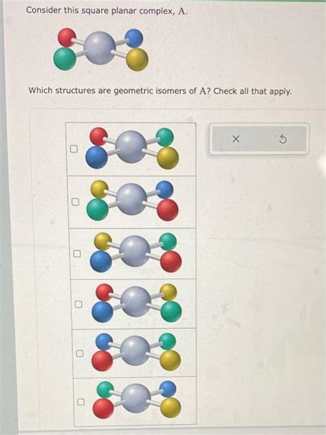 Solved Consider This Square Planar Complex A Which
