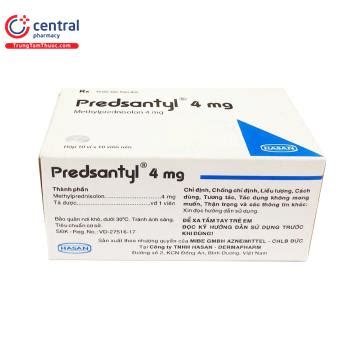 [chÍnh HÃng] Thuốc Predsantyl 4mg Chống Viêm Và ức Chế Miễn Dịch