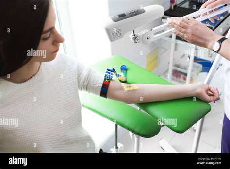 Venous Blood Sampling For Analysis The Nurse View The Patient S Veins