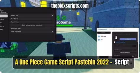 A One Piece Game Script Pastebin 2025 Salvador Theo