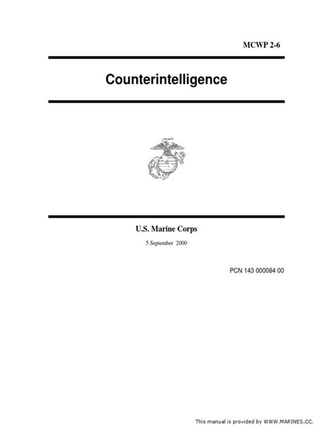 Mcwp 2 6 Pdf Military Intelligence Naval Criminal Investigative Service