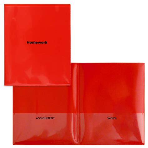 Red Homework Folder
