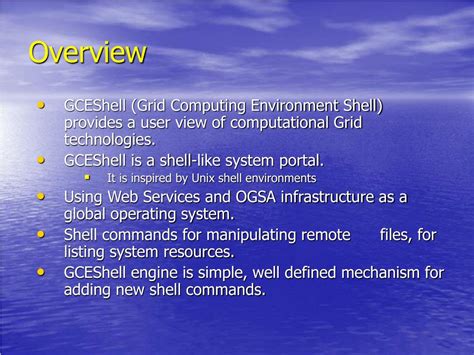 Ppt Grid Computing Environment Shell Powerpoint Presentation Free