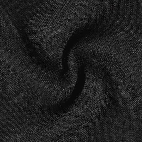 Hessian Sort Ensfarvet Hessian Stofandstildk