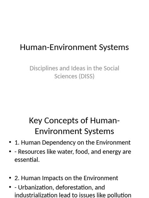 Human Environment Systems Diss Pdf