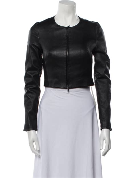 Susan Bender Leather Bolero Black Jackets Clothing Susbn20449