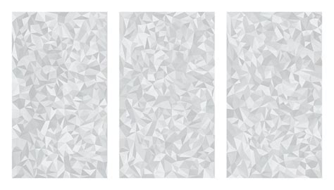 벡터 추상 낮은 다각형 회색조 알루미늄 금속 포 일 절연 배경 세트 0명에 대한 스톡 벡터 아트 및 기타 이미지 0명 3차원 형태 강철 Istock