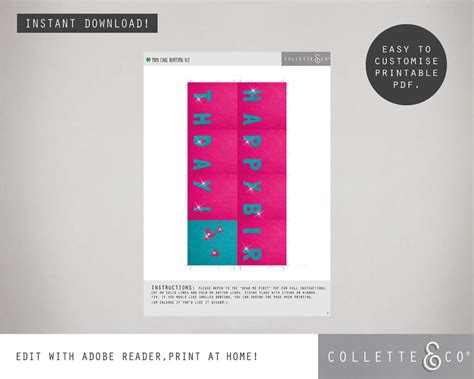 Trolls Party Printables FULL Pack Editable Collette Co