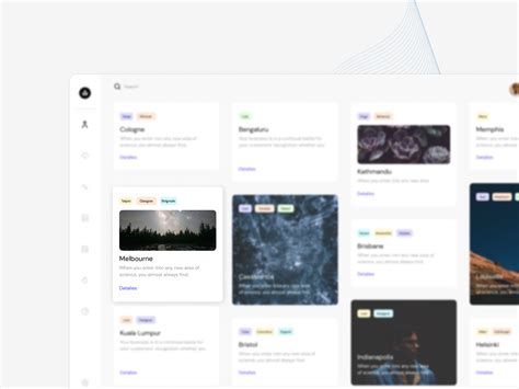 card element dashboard behance