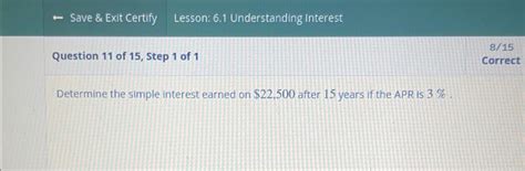 Solved Save And Exit Certifylesson 61 ﻿understanding