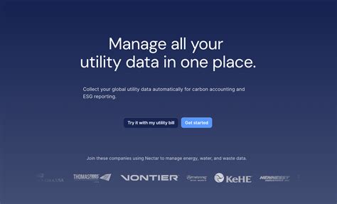 Nectar Utility Data Management For Sustainability And Esg Teams